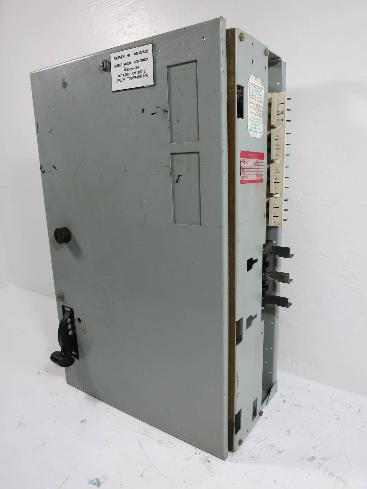 General Electric GE 8000 Size 3 Starter 60 Amp Fusible 24" MCC Bucket w ...