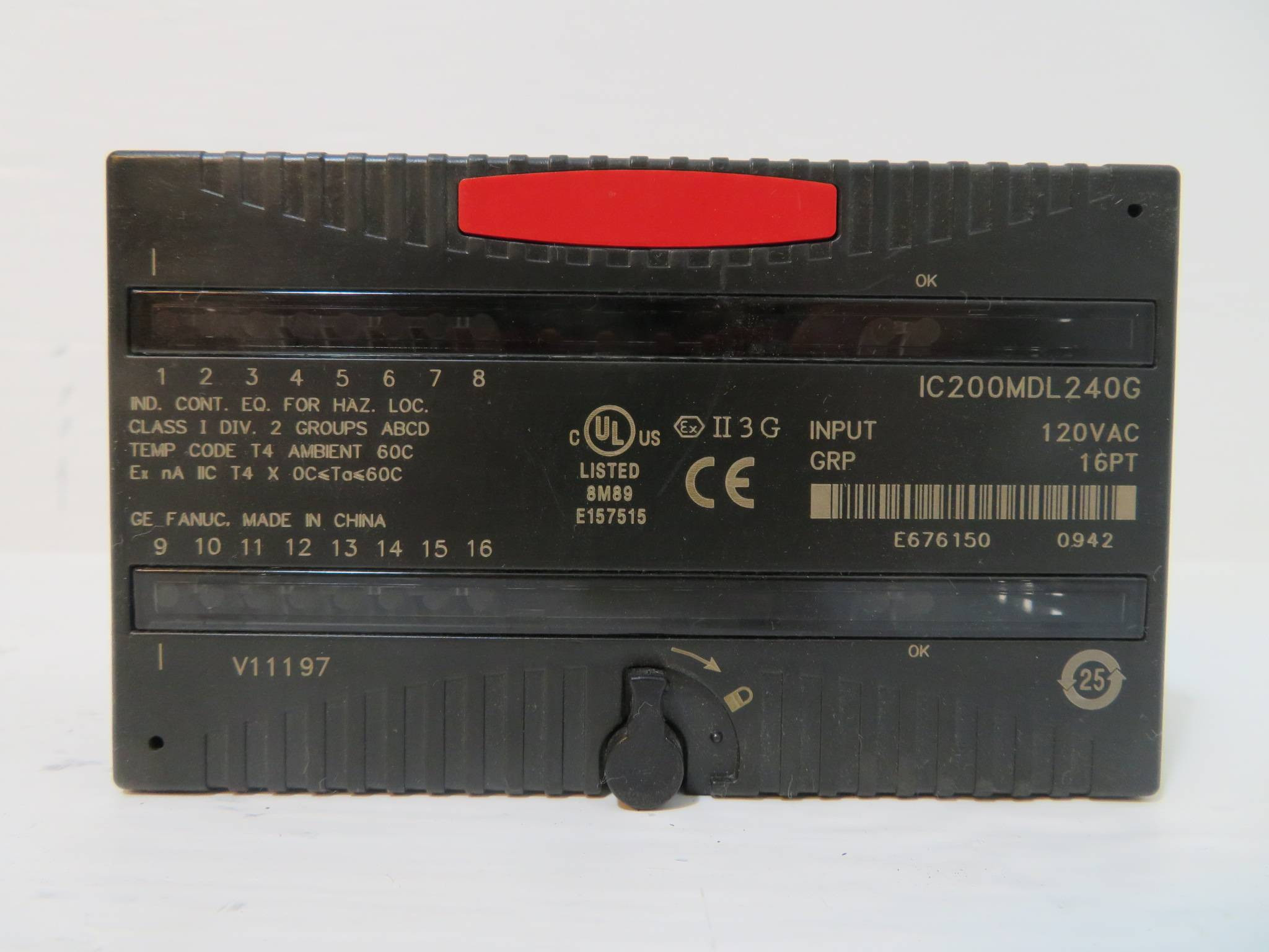 GE Fanuc IC200MDL240G Input VersaMax Micro Controller Control Module ...