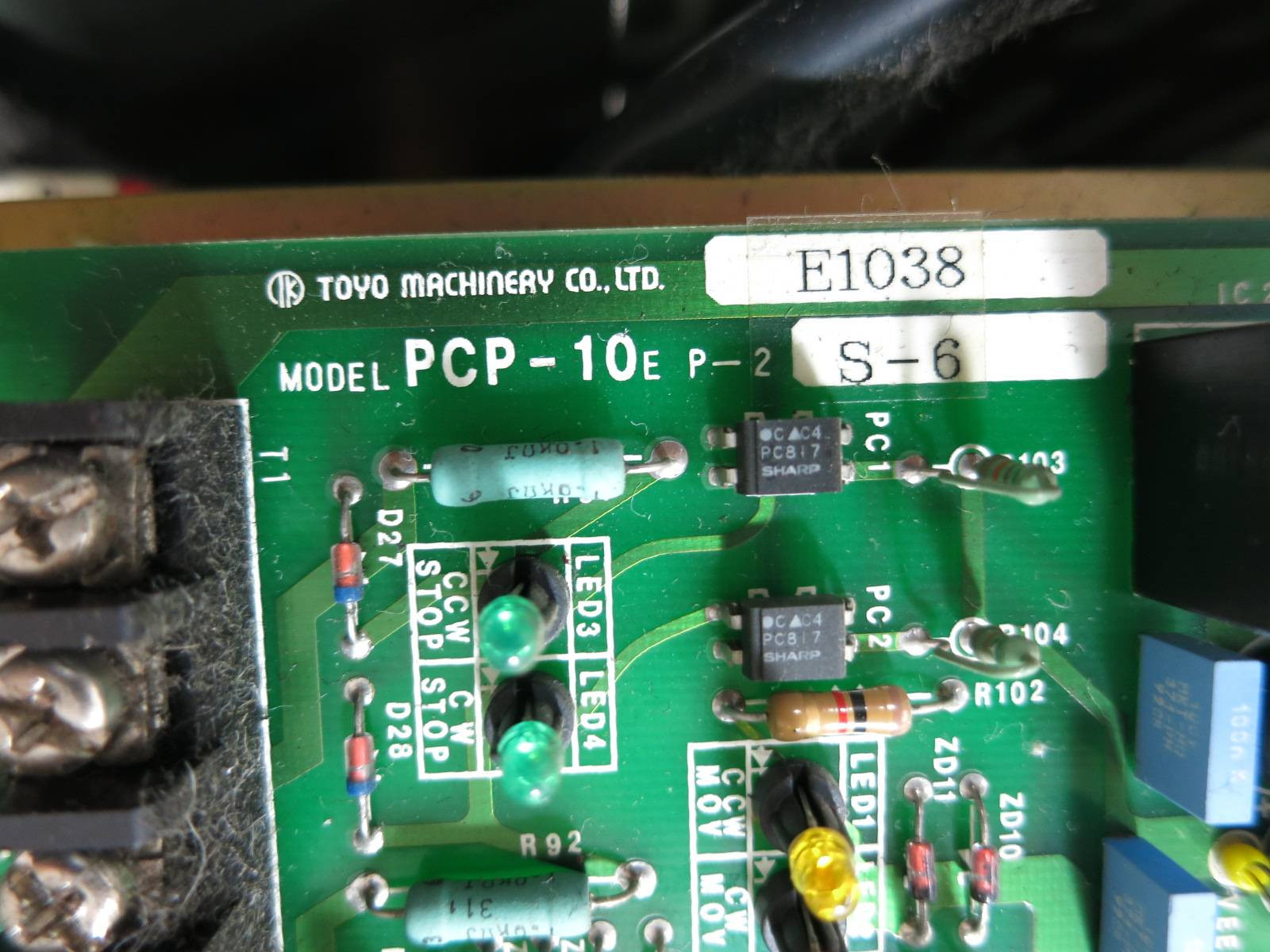 Toyo Machinery Model PCP-10 TK Control Panel PCP-10E (TK5268-2) - River ...