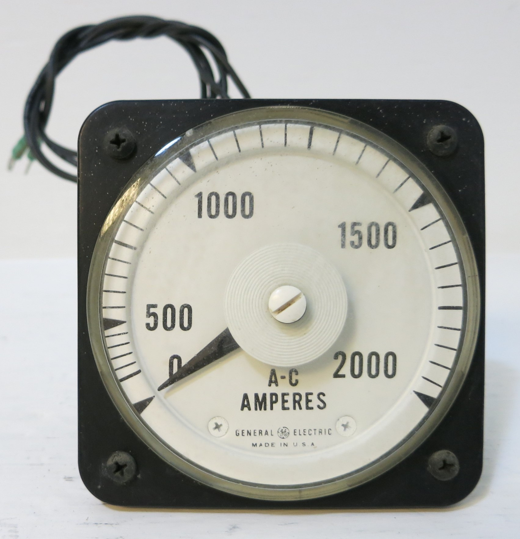 GE A-C Ammeter 50-103131-LSTM2 AB-40 General Electric Ammeter CT Ratio ...