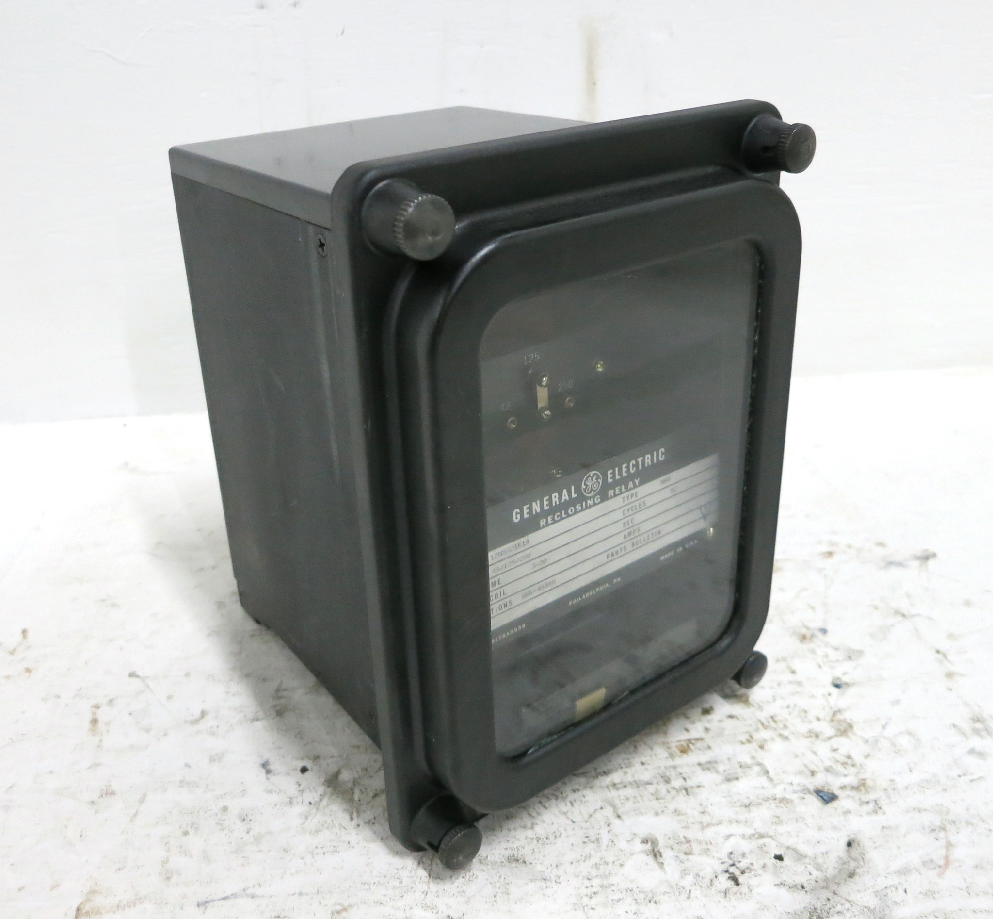 GE 12NSR21E1A Reclosing Relay Type NSR 48/125/250V DC Reset Time 3-20s ...