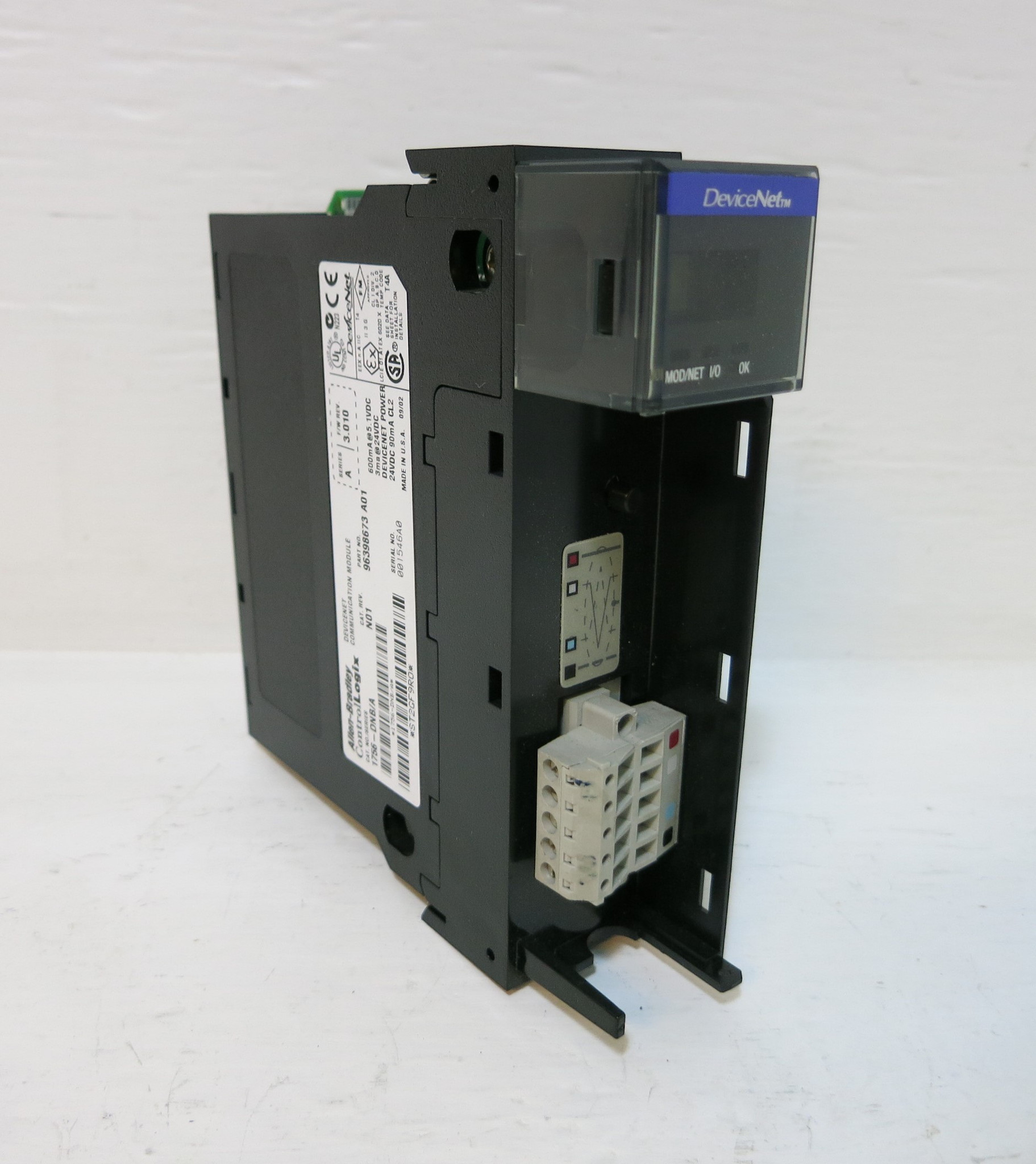 Allen Bradley 1756-DNB/A F/W Rev 3.010 N01 DeviceNet Communication ...