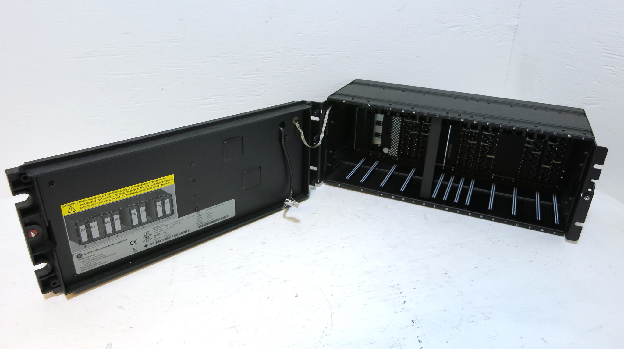 GE Multilin G60 Generator Protection System UR PLC Rack w Display Panel ...