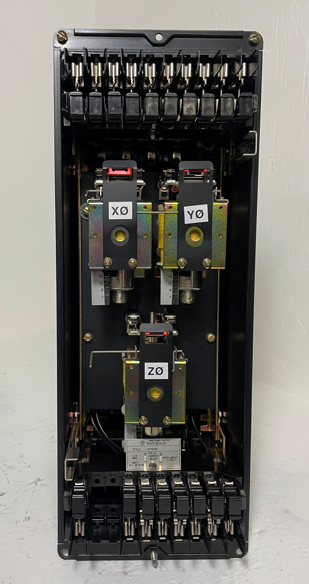 ABB Westinghouse Type SC Current Relay Style 1878396 4-16 Amps DC or 25 ...