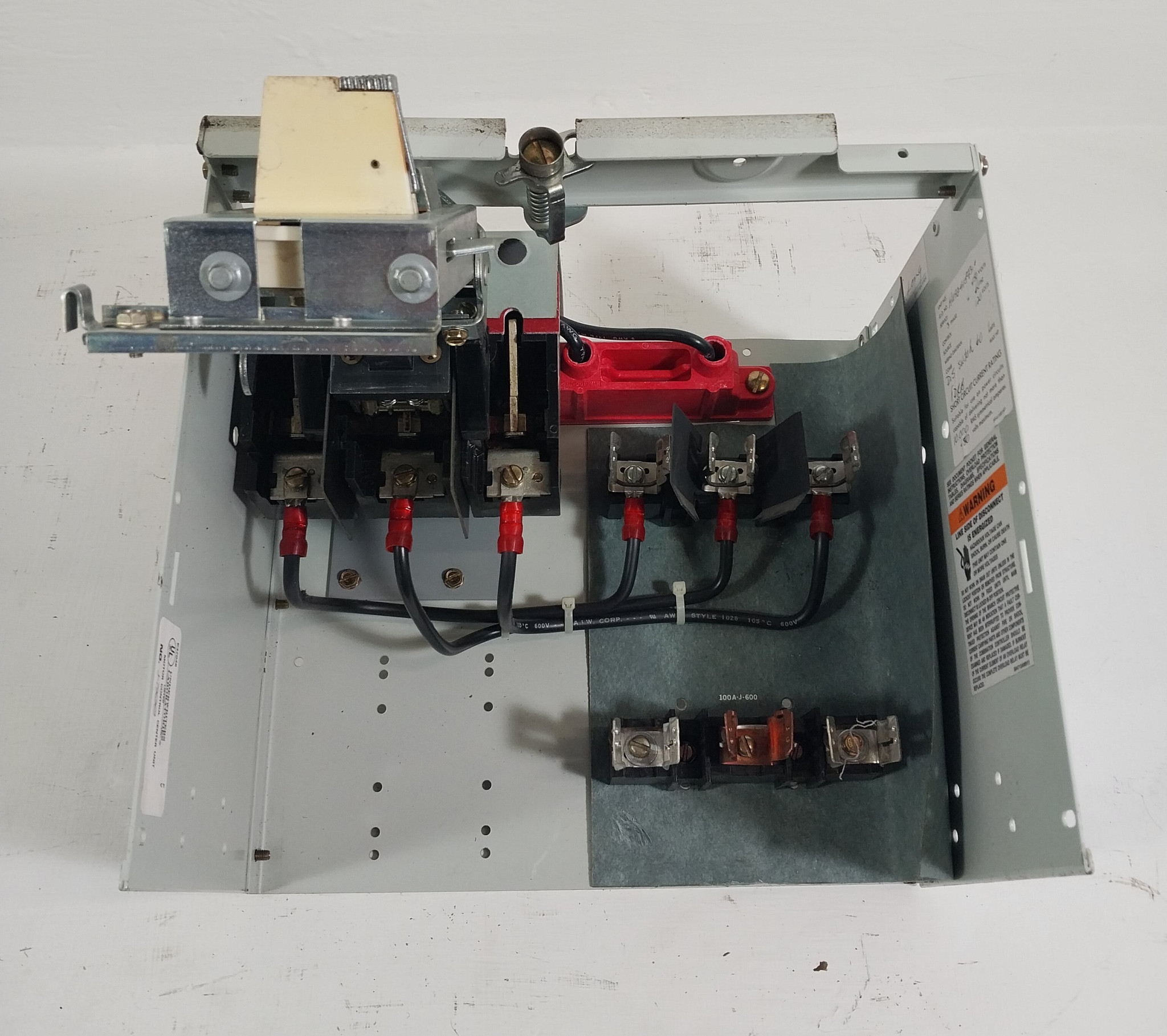 Westinghouse Type W 60 Amp 12" Fusible Feeder MCC Bucket 60A (BJ0575-2 ...