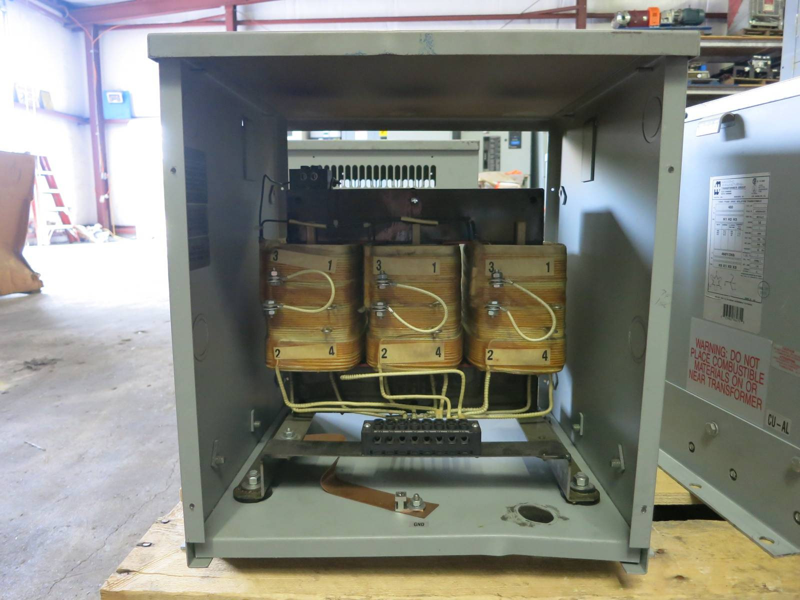Hammond 14 KVA 460 to 460Y/265 3PH Isolation Transformer D014JJT Allen ...