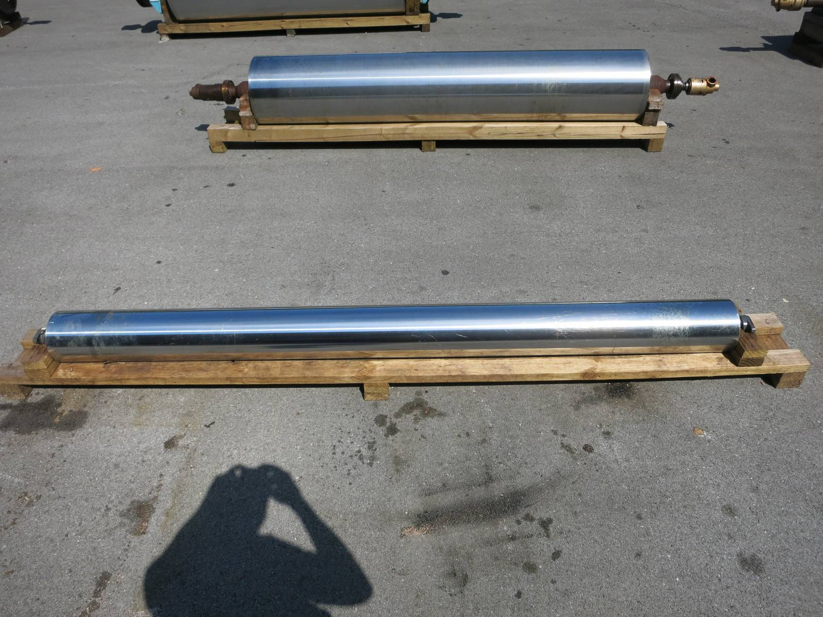 Chill Roll, Chrome Plated - Diameter:8", Roll Length:100", Shaft:106 ...