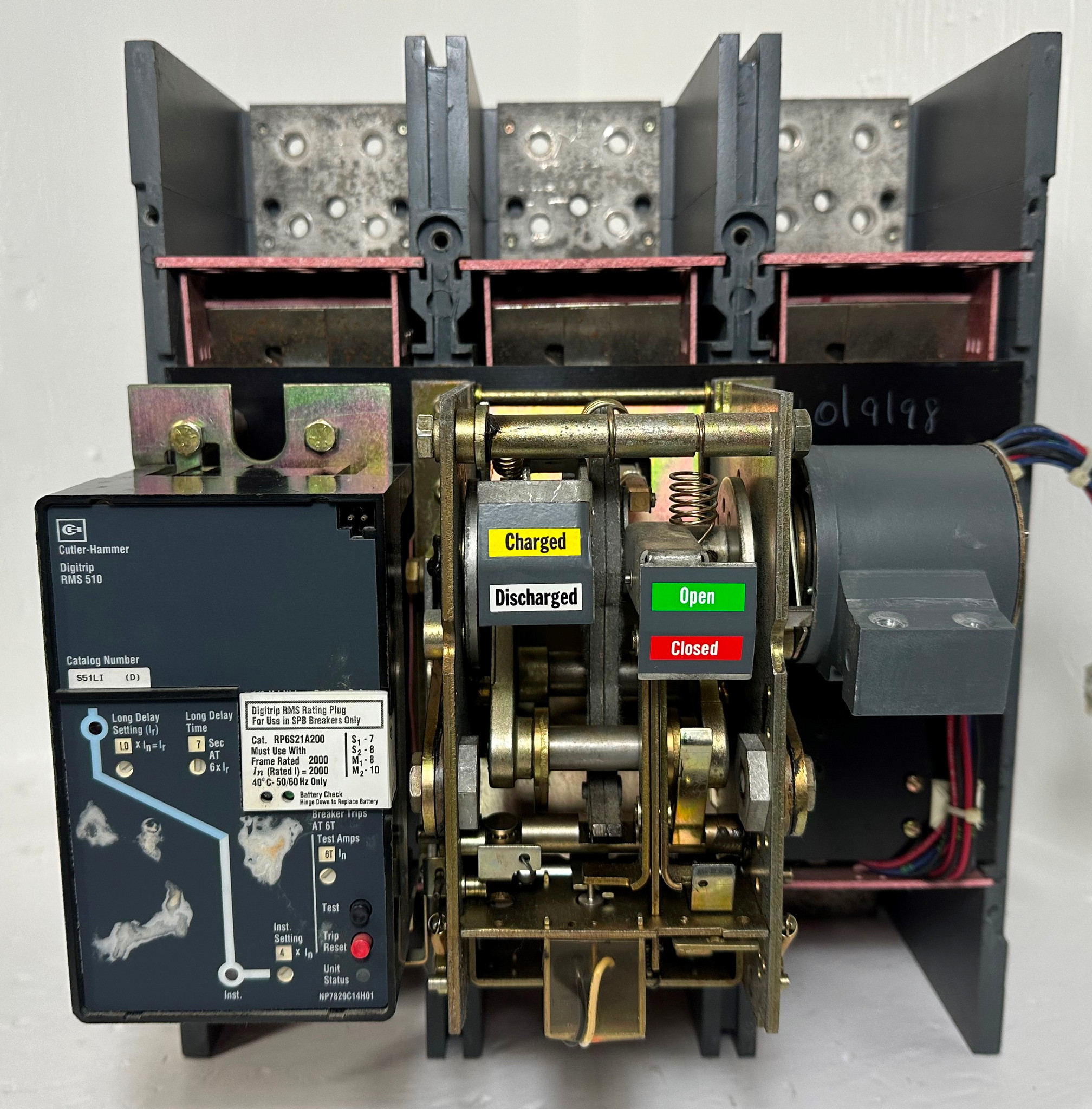 Westinghouse SPB 65 2000 Amp Pow-R Breaker 2000A Plug MO/EO CH Cutler ...
