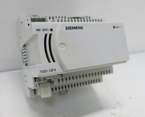 Siemens TXS1.12F4 TX-I/O Power Supply APOGEE PLC Module 24V (DW4960-7 ...