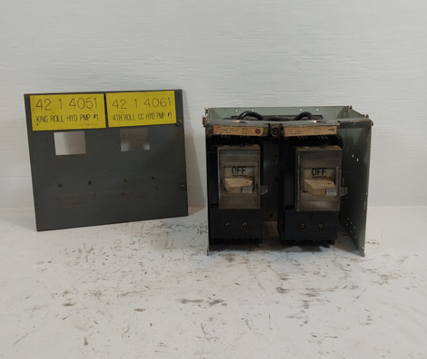 Westinghouse Type W 15 Amp 12" Dual Breaker Feeder MCC Bucket 15A FB ...