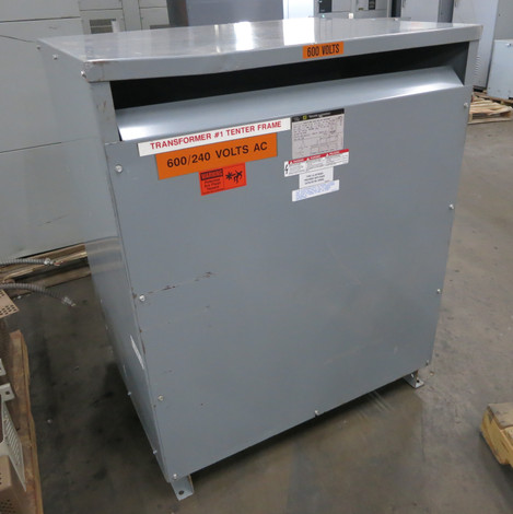 Square D 175 kVA 575 Delta to 230Y/132 V 3PH Dry Type Transformer ...