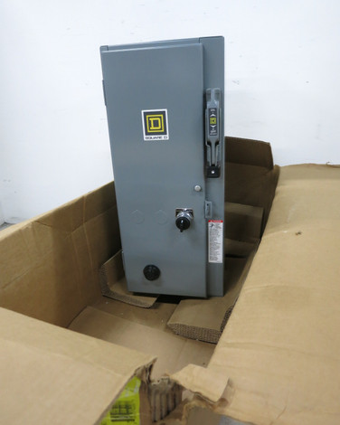 NEW Square D 50A Breaker Size 1 Starter Combo Box 1PH 120V HLL26050 ...