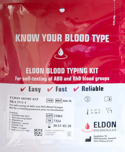 Home Blood Type Kit - blood type test | Eat Right for Your Type