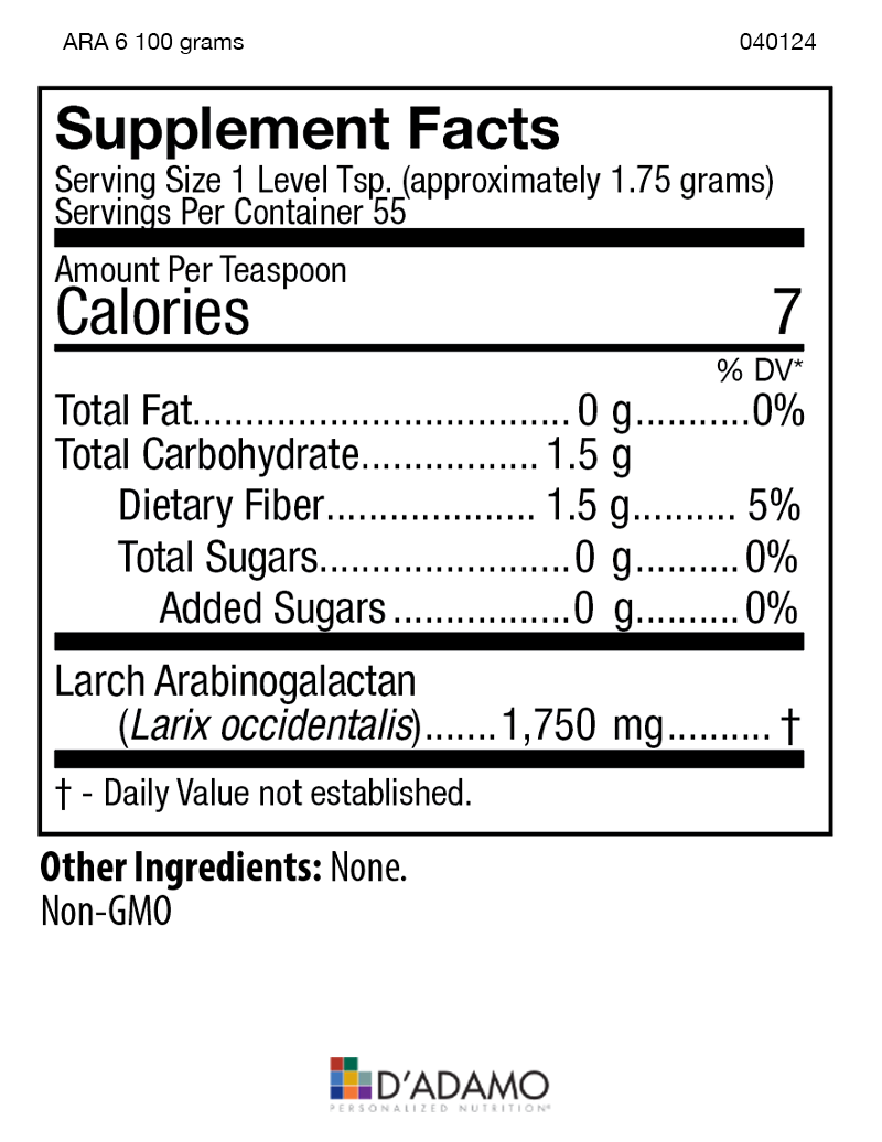 ARA 6 - Pure Larch Powder | Eat Right For Your Type