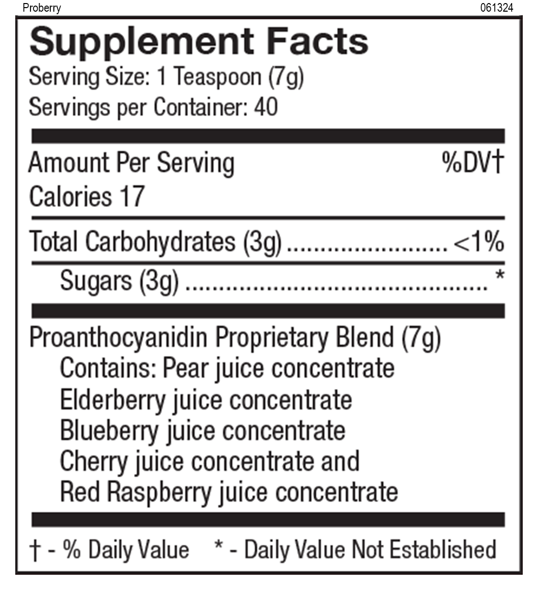 Proberry 3 Liquid Syrup | Eat Right For Your Type