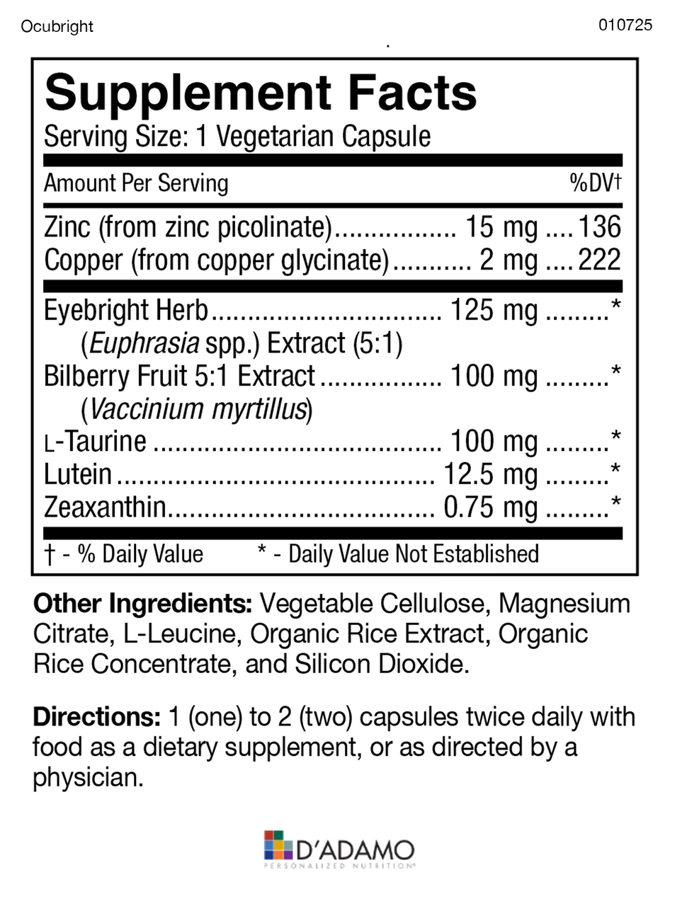 Ocubright for Eye Health | Eat Right 4 Your Type | Dr. D'Adamo