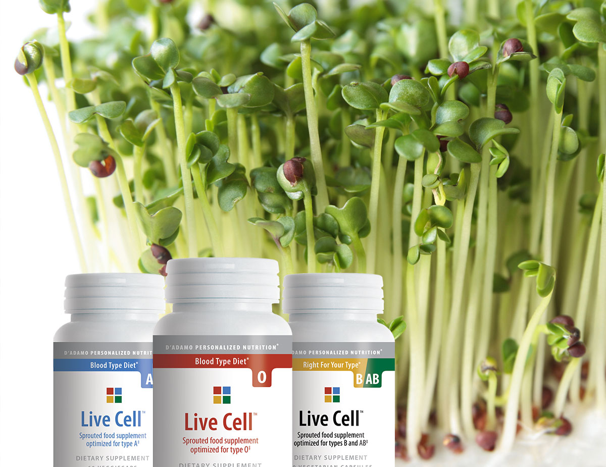 Live Cell Sprouted Greens | Eat Right for Your Type