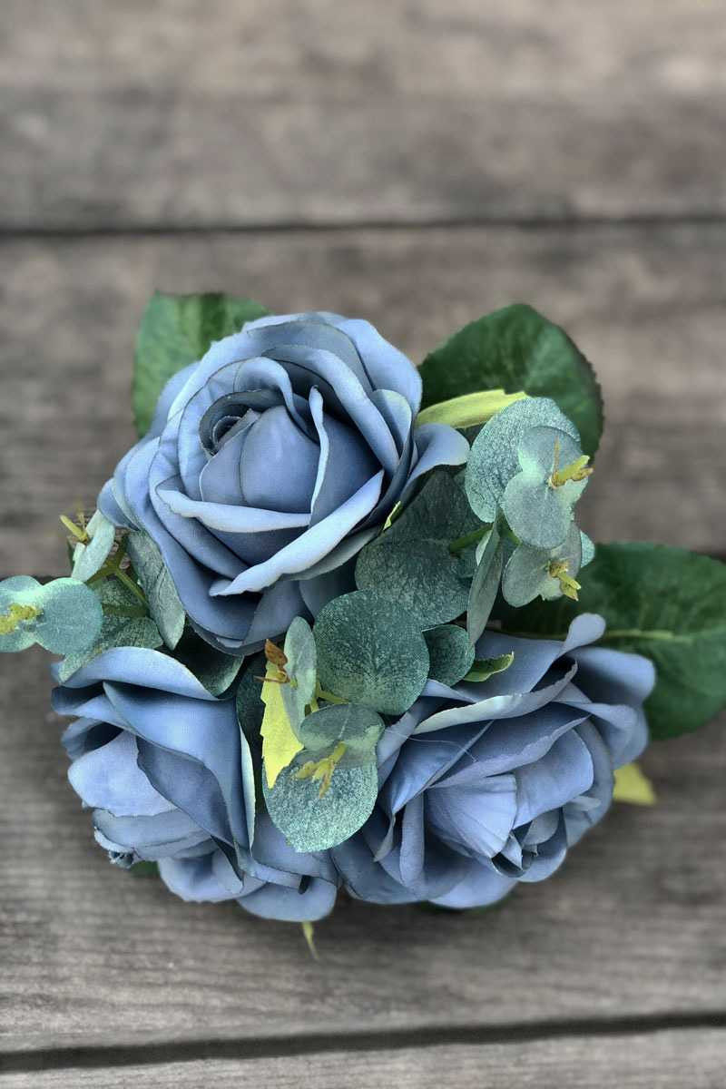 Dusty Blue & Dusty Rose Wedding Bouquets | TheBridesBouquet