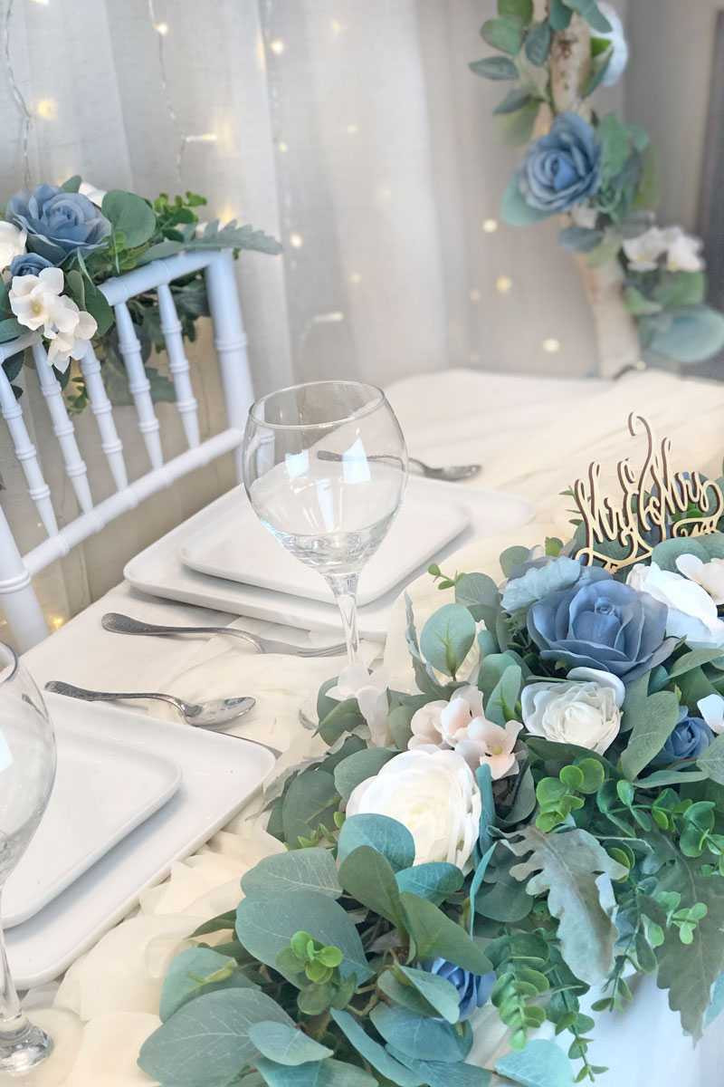 wedding decorations blue