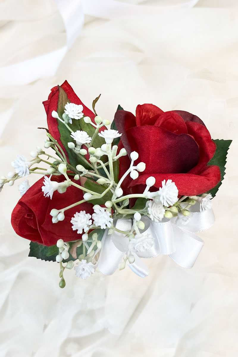 Elegant Silk Corsages for Wedding & Prom