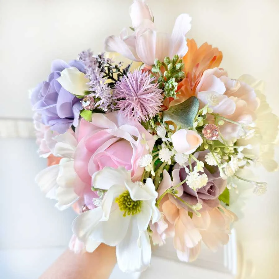 SPRING Wildflower Wedding Bouquet | Pastel Wildflowers