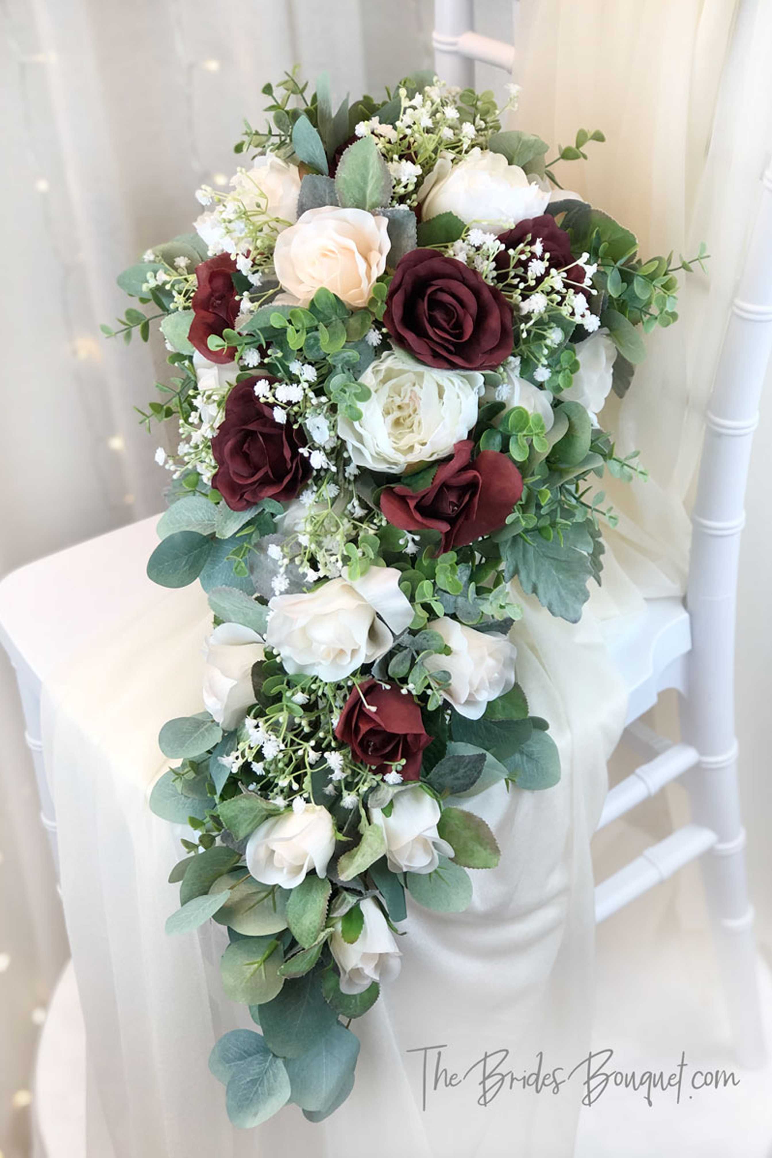 Cascading bridal bouquet store