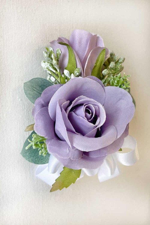 LILAC & DUSTY PLUM Wedding Corsage for Ladies