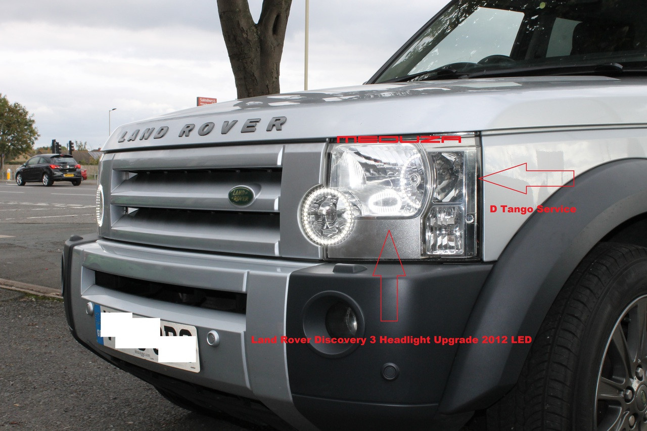Land Rover Discovery 3 Headlight LED Conversion 2013 Style For NON ...