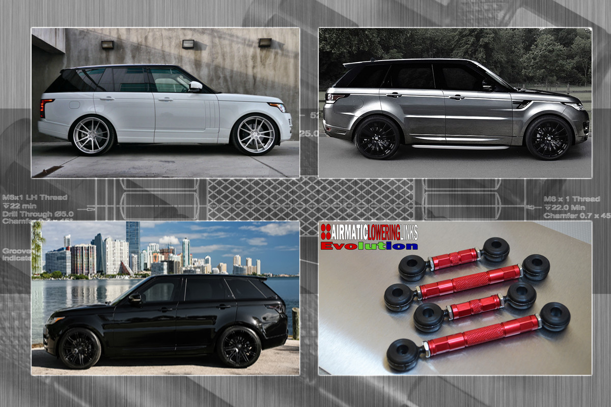 Range Rover Sport & Vogue L405 L494 Lowering Links - Meduza Design Ltd