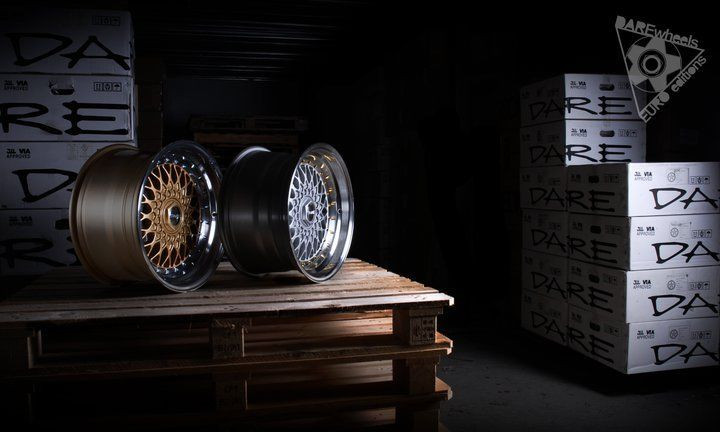 Dare RS Gold 15" Alloy Wheels & Tyres - Meduza Design Ltd