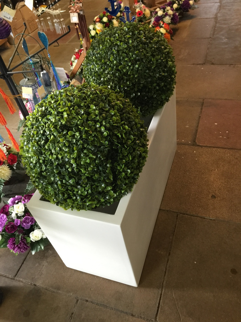 Trough Style White Planter - Meduza Design Ltd