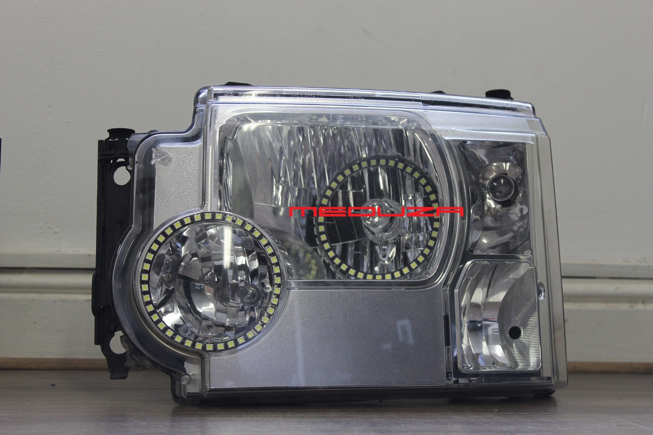 Land Rover Discovery 3 Headlights USED converted 2012 Spec LED Lighting ...