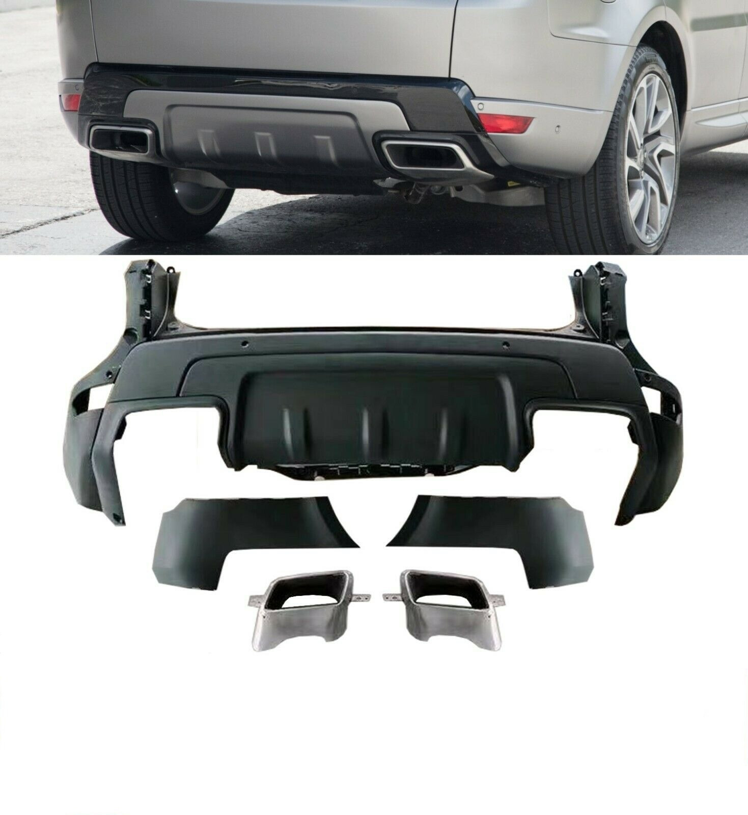 Range Rover Sport L494 2013-2017 Rear Bumper Dynamic Style - Meduza ...