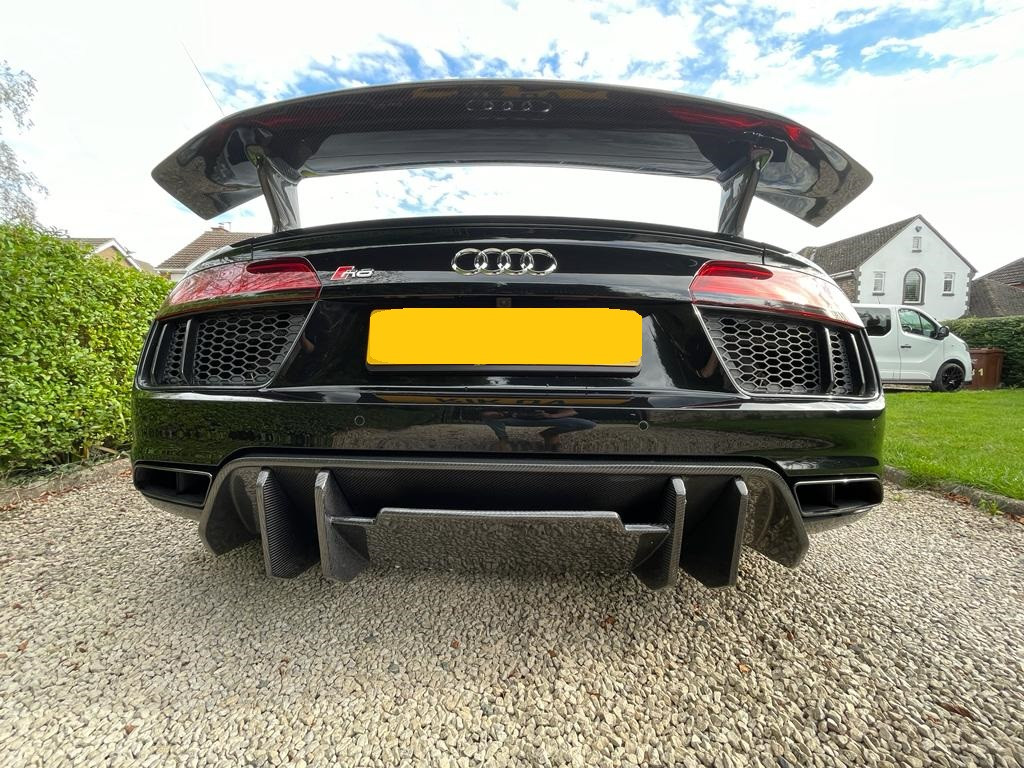 Audi R8 V Style Carbon Fiber Rear Diffuser 2016> - Meduza Design Ltd