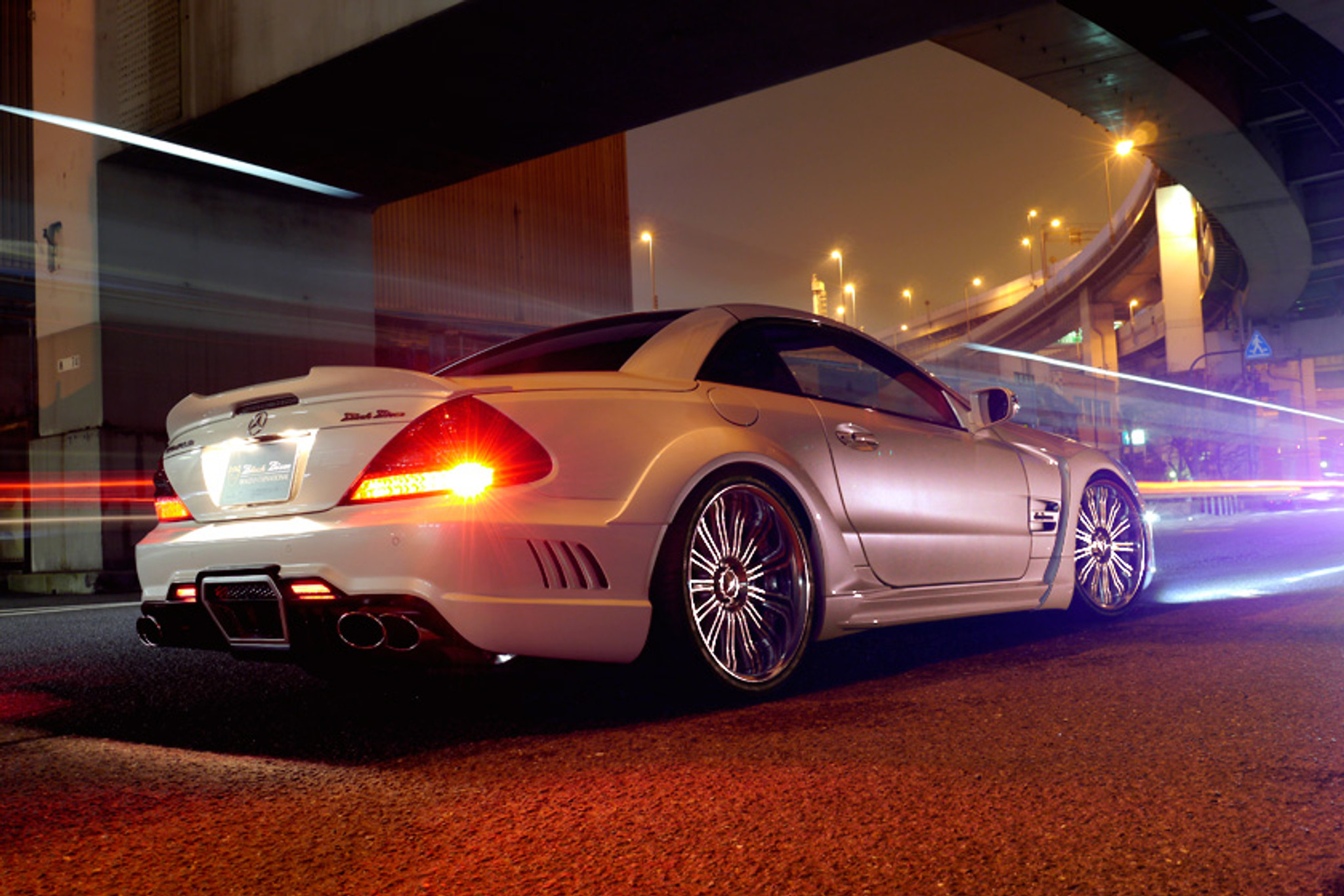 Mercedes Benz SL Class R230 Sports Line Black Bison Edition Body Kit ...