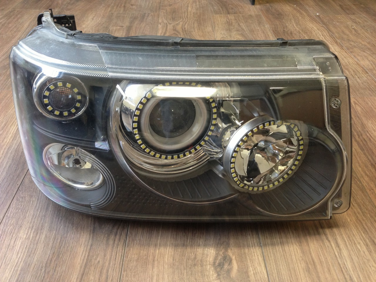 Range Rover Sport Headlight Upgrade Conversion painted black internals ...