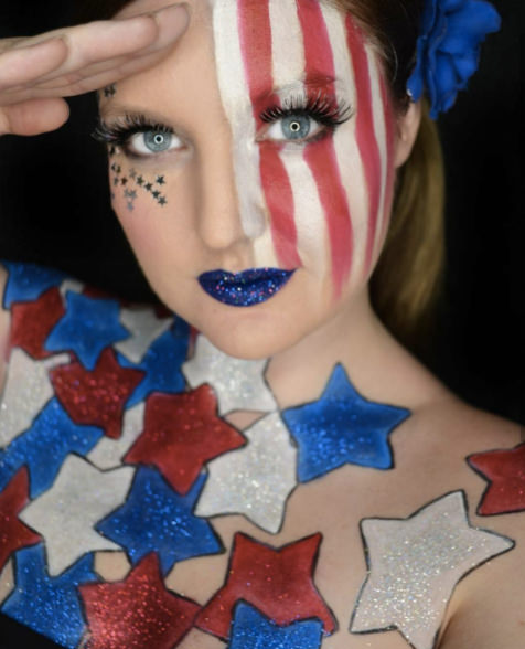 Festive Fourth of July Makeup - Mehron, Inc.