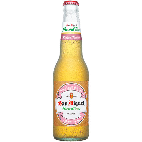 San Miguel Lychee Flavored Beer 11.2oz 6 Pack Bottles (Philippines ...