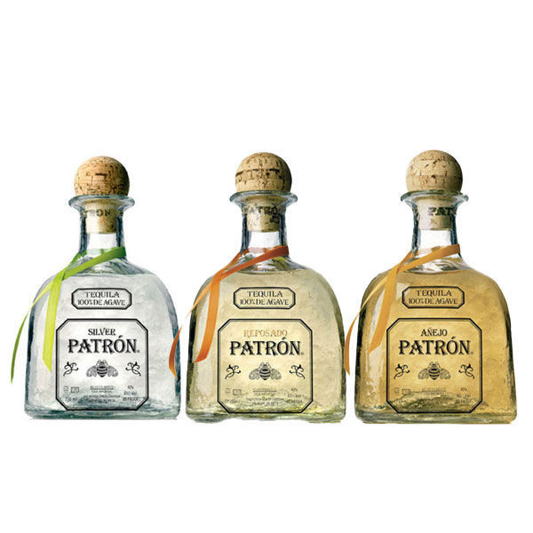 Patron 3-Bottle Bundle - Silver, Reposado & A ejo Tequila 750ml