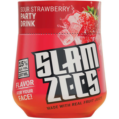 SLAMZEES Sour Strawberry Party Drink 187ml