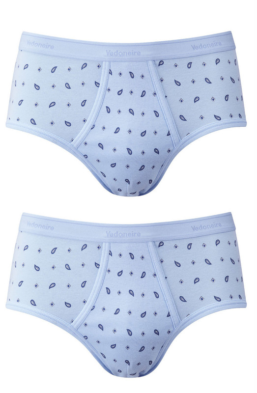 Mens White Briefs Twin Pack