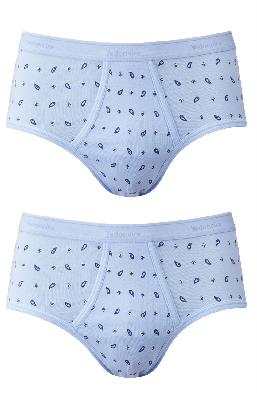 Mens White Briefs Twin Pack