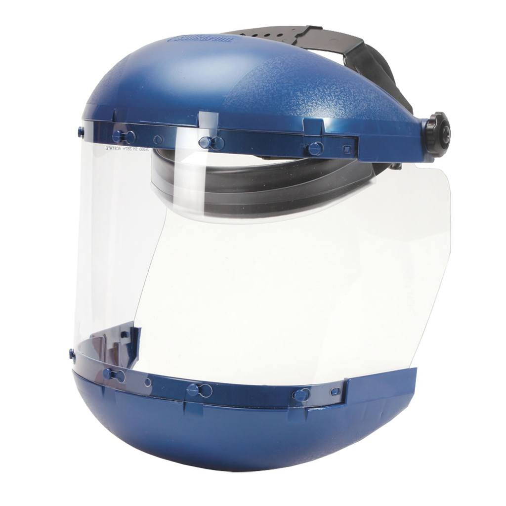 Sellstrom 380 Series Premium Dual Crown Face Shield with Chin Guard ...