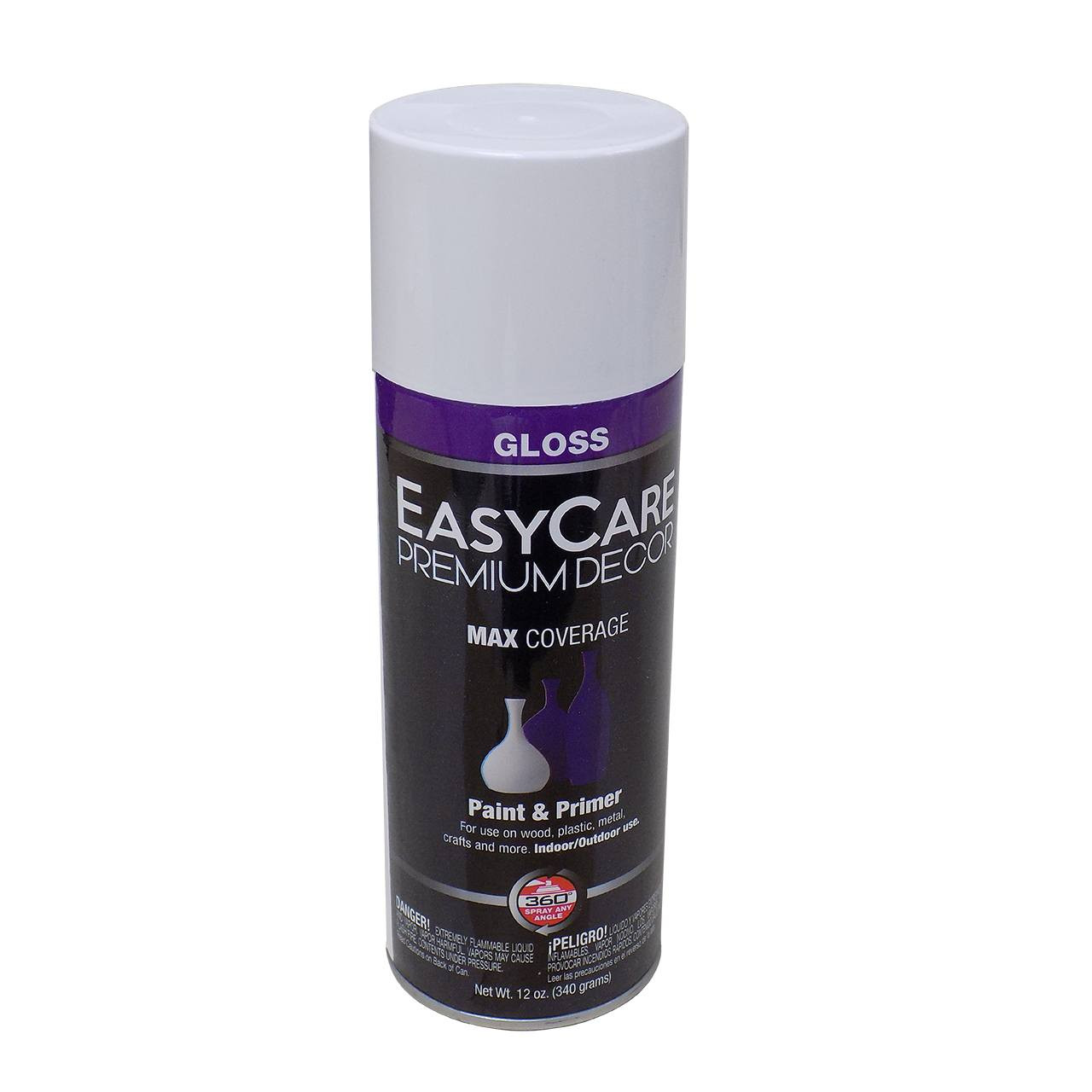 Prem. Decor En. Spray Paint, White, Gloss | Midwest Technology