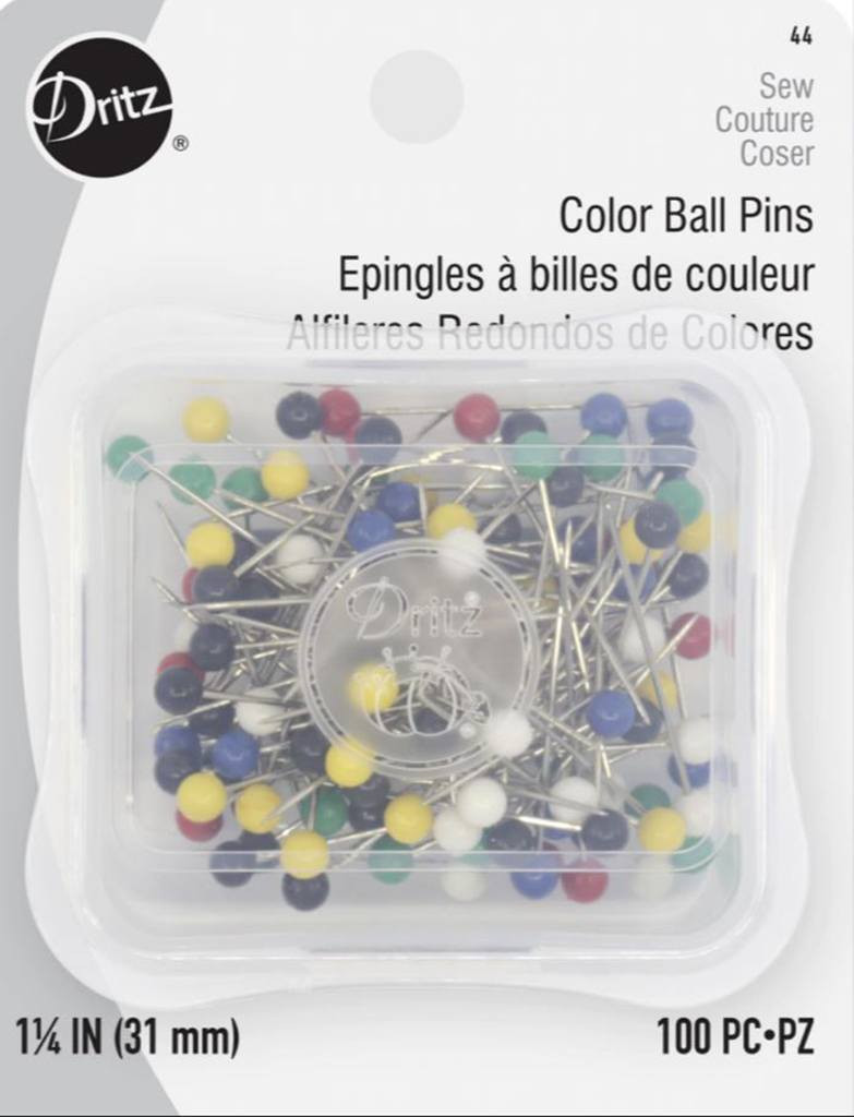 Dritz Color Ball Pins, 100pc | Midwest Technology