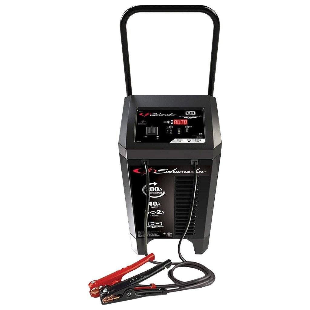 Schumacher Fully Automatic Battery Charger/Engine Starter, 6/2/40/200A ...