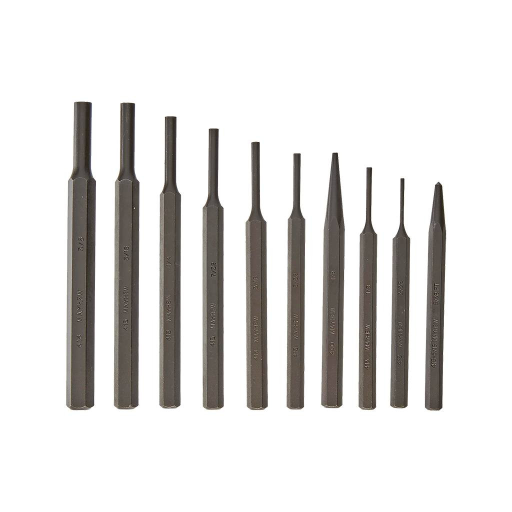 Mayhew 10-Piece Full Finish Punch Set | Midwest Technology