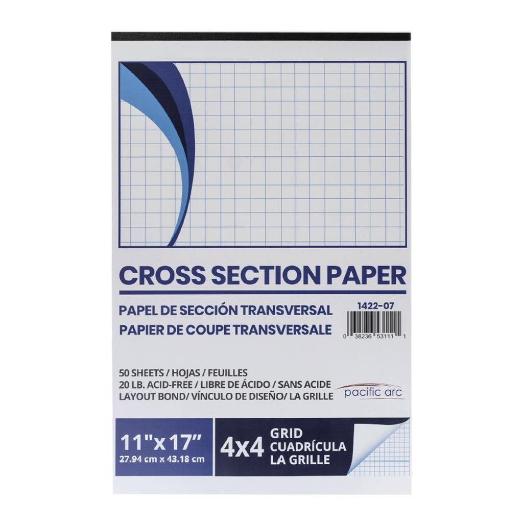 Pacific Arc 4x4 grid, 50 sheet pads, 11" x 17" | Midwest Technology
