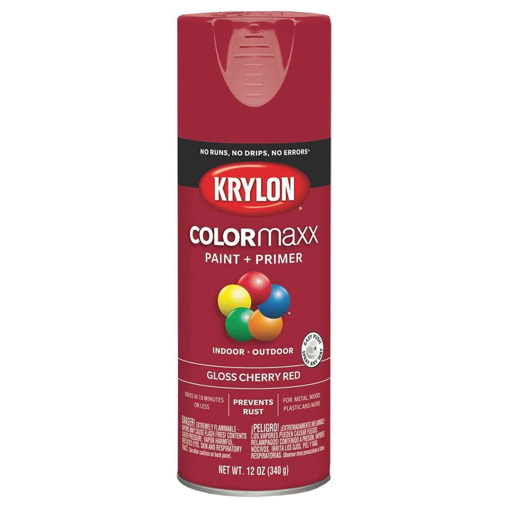 Krylon COLORmaxx Paint/Primer, Gl. Cherry Red | Midwest Technology
