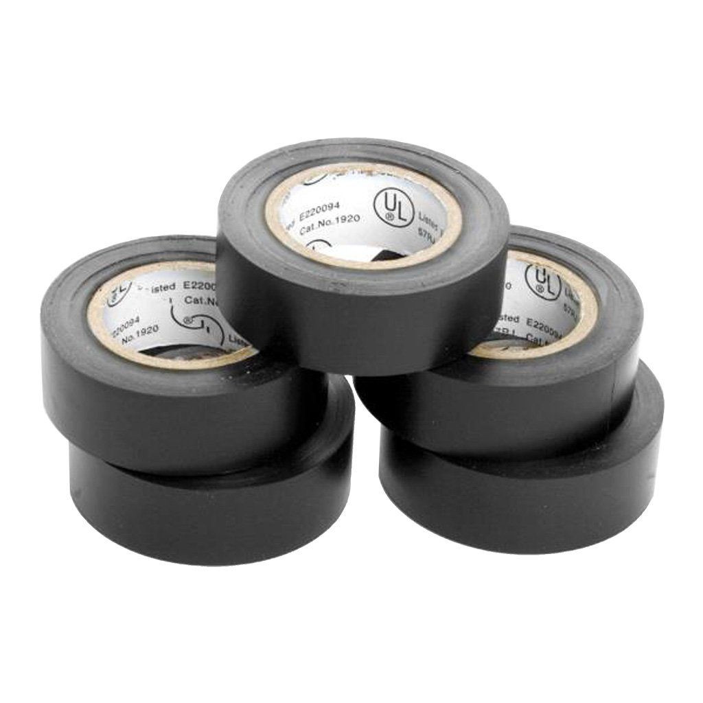 Performance Tool Electrical Tape, 3/4" Black, 5-Piece - Midwest ...